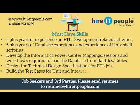 Data Management - Data Integration Jobs | Informatica Jobs | Irvine, CA | Job ID: 35555 |