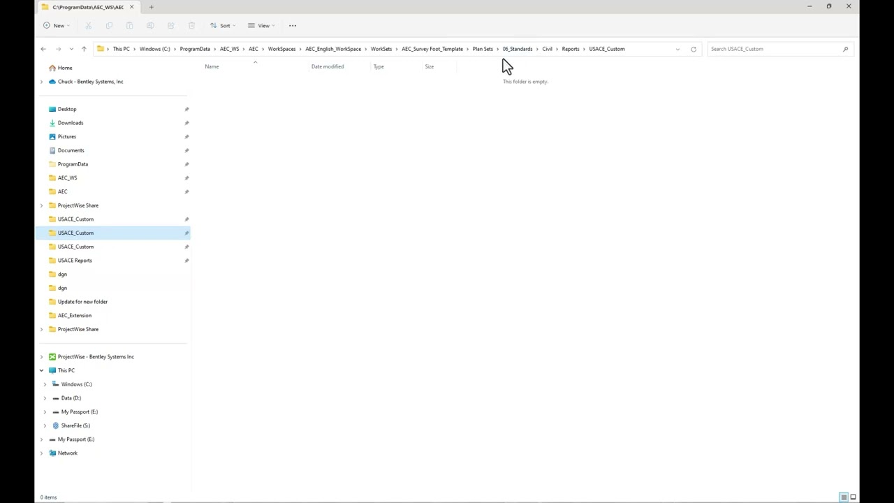 USACE WS 4+ Adding Custom Reports to WorkSpace