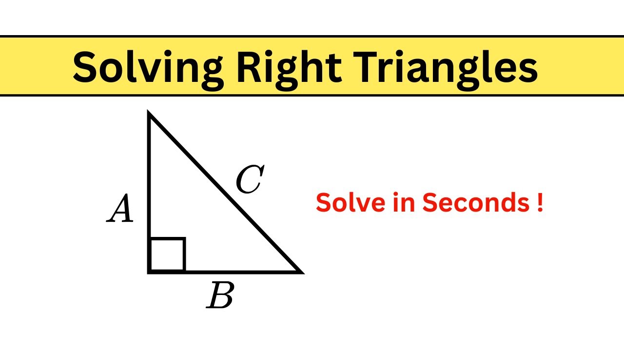 Solve Any Leg of The Right Triangle | Made Easy For Students!