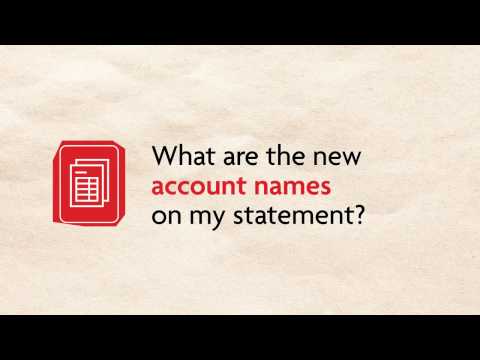 What are the new account names on my statement?