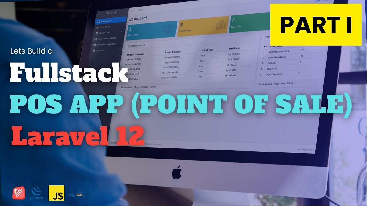 Laravel 12 Project: Bangun Aplikasi Kasir (POS) dari 0 sampai siap pakai (Part I)