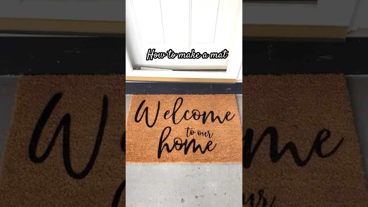 Cricut tutorial: Make a custom welcome mat with Cricut machine