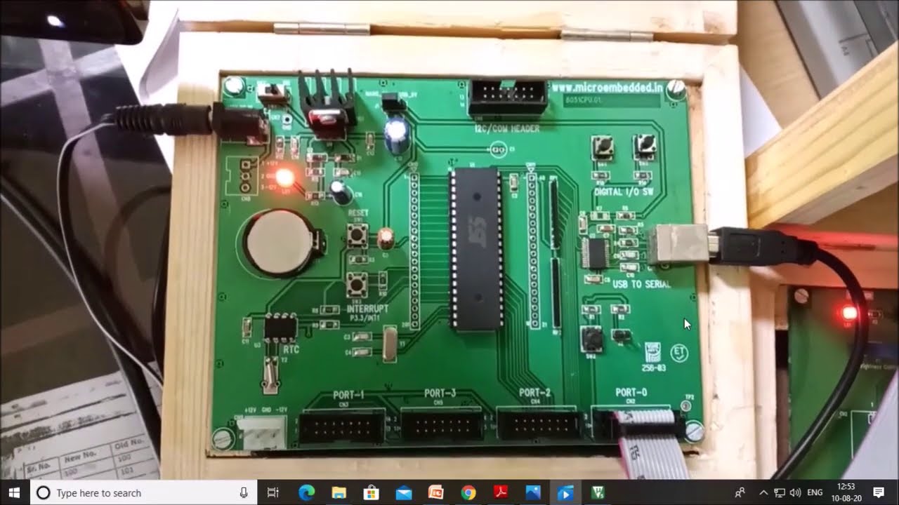 Expt 4: Downloading and execution of LCD Interfacing with 8051 microcontroller
