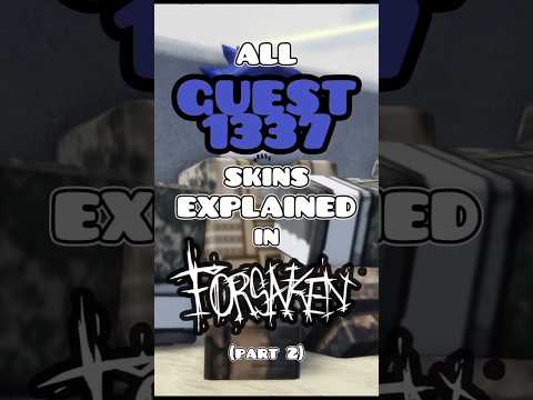 GUEST 1337: All Skins EXPLAINED! (Part 2) | Roblox Forsaken