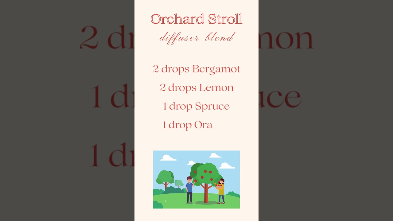 Orchard Stroll Essential Oil Diffuser Blend #homefragrance #education #diffuserblends