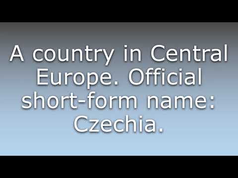 What does Czech Republic mean?