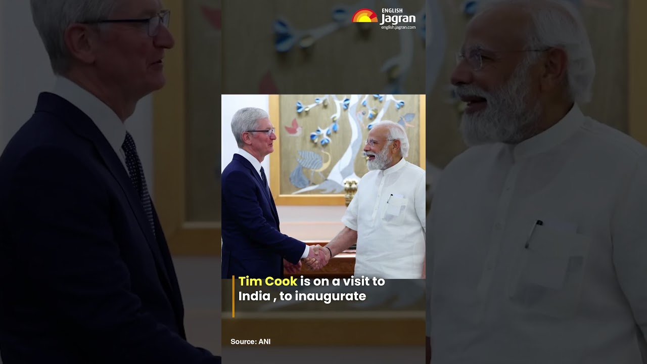 Apple CEO Tim Cook Meets PM Modi In Delhi Apple CEO Tim Cook Meets PM Modi In Delhi