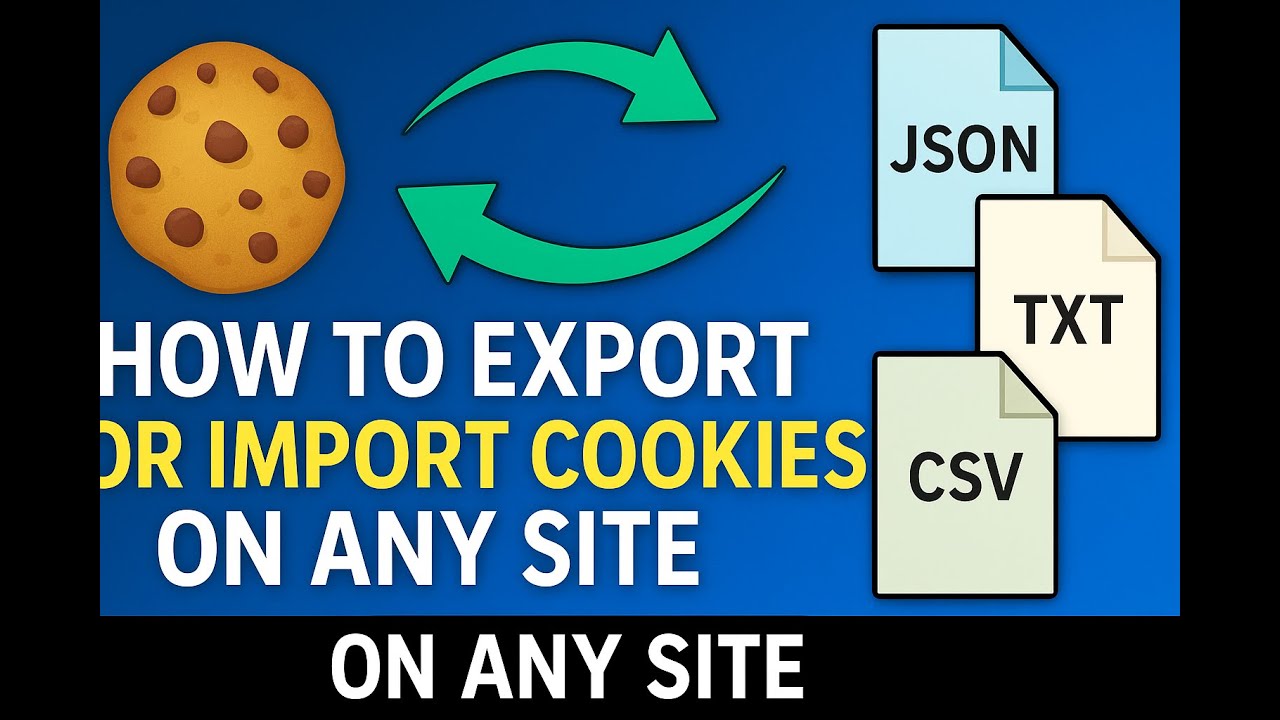 🍪 How to Export or Import Cookies on Any Site (to JSON & More!) | AquaTechFantasy