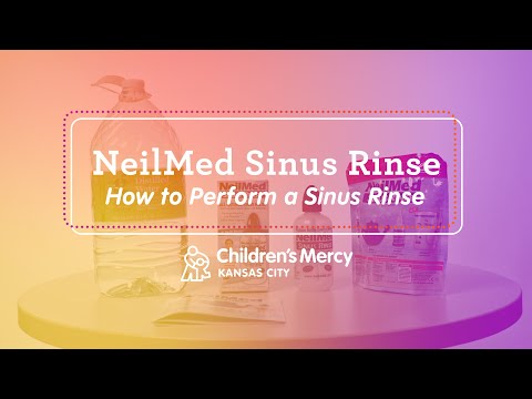 Nasal Sinus Rinse Demonstration