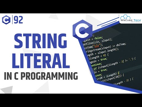 Learn String Literals Basics of string Literals in C Programming | C Tutorials - Mind Luster