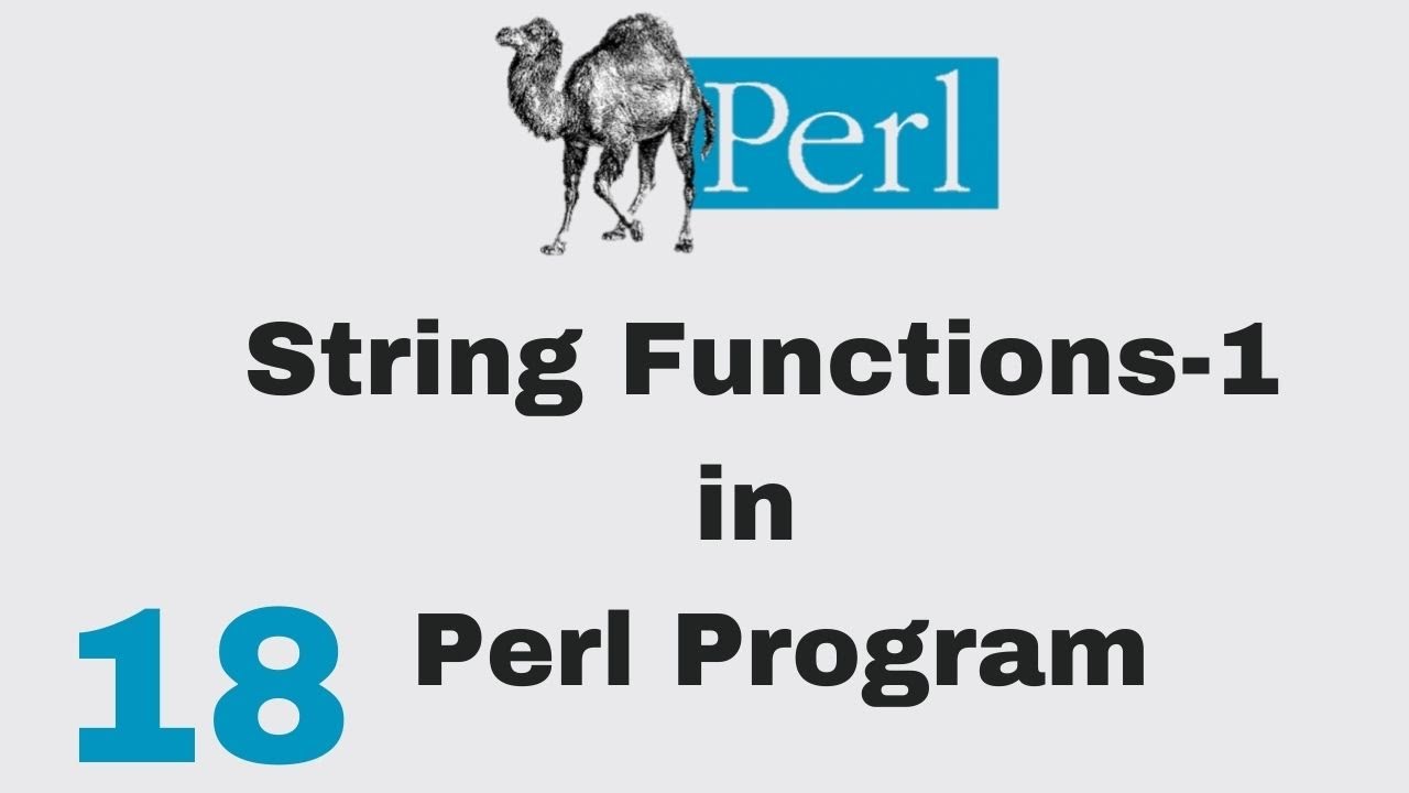 Perl Script Basic Tutorial 18 Functions String