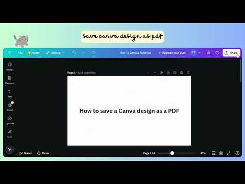 How to Save Canva Design as PDF