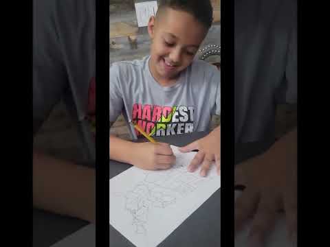 Can Brandon Name All 50 States? Labeling the Map of the United States