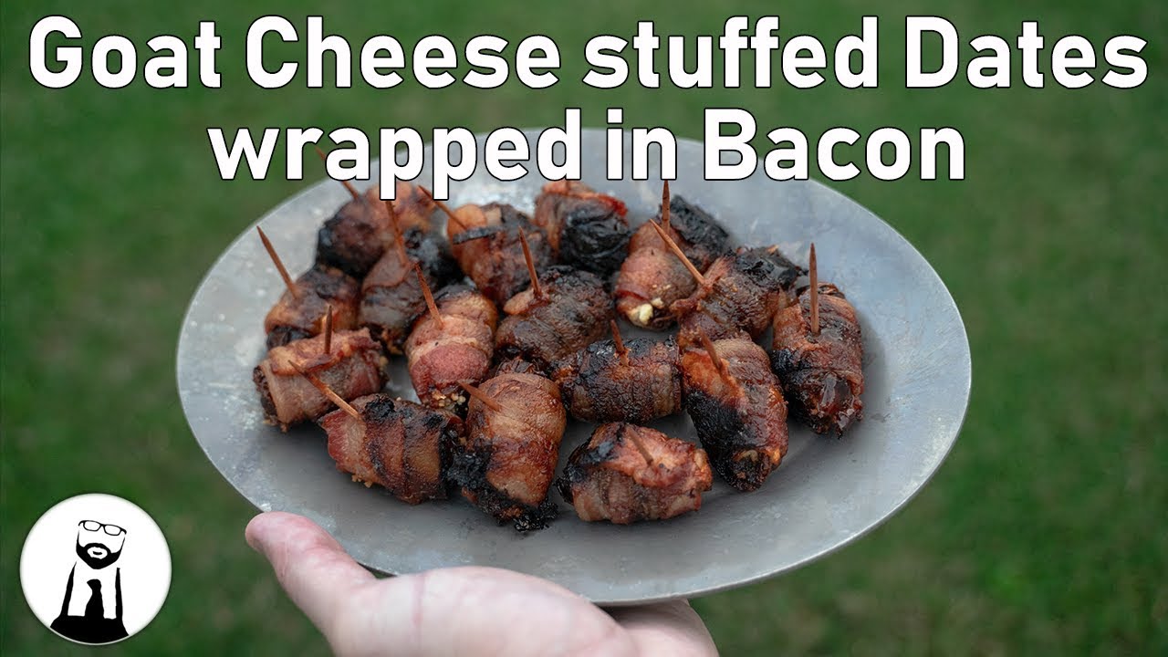 How to Make Goat Cheese stuffed Dates wrapped in Bacon