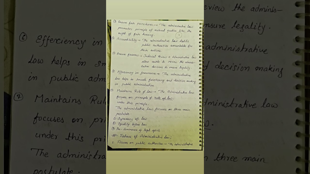 Administrative law Notes 1