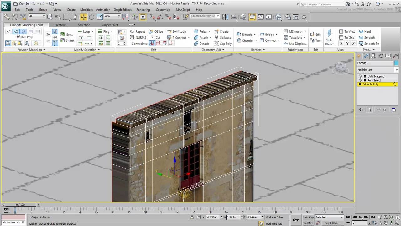 Modeling Facades in 3ds Max - Part 4 - Adding Depth