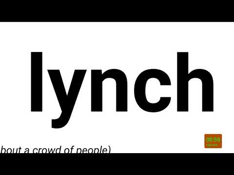 lynch meaning in Hindi