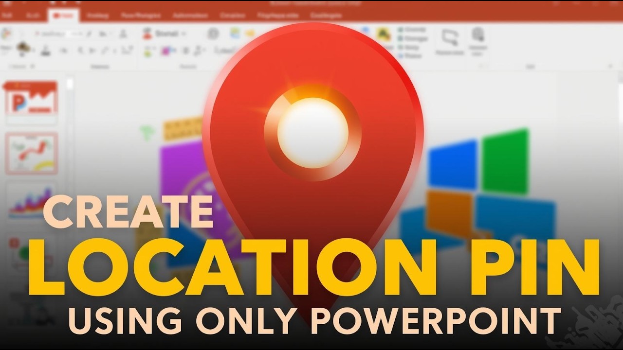 Design a Stunning LOCATION PIN in PowerPoint | No Illustrator Needed! | EASY & Professional Tutorial