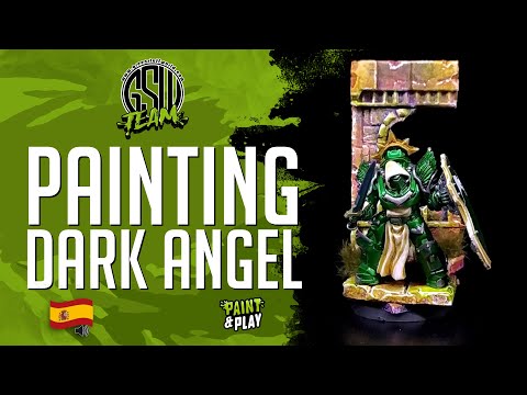 Fast painting of green metal armour.