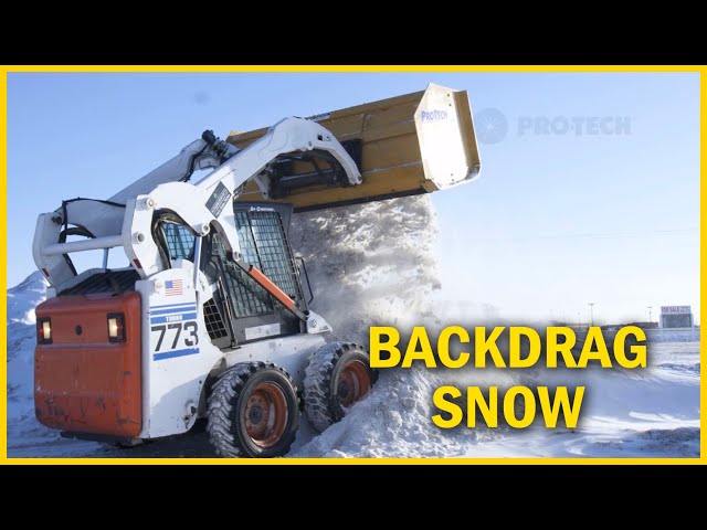 Pullback | Back Drag Snow With Skid Steer | Pro-Tech Sno Pusher