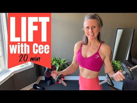 Weight training workout over 40 female FULL BODY 20min FB34