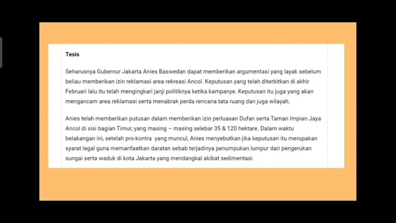 Menganalisis Struktur dan Kaidah Kebahasaan Teks Editorial