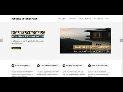 Home Stay Booking System | PHP and MySQL Project Source Code | PHP MySQL CRUD Project