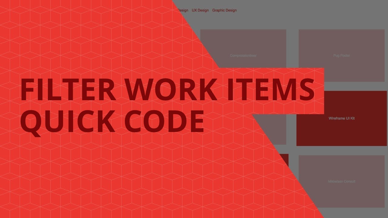 Quick Code - Filter Work Items