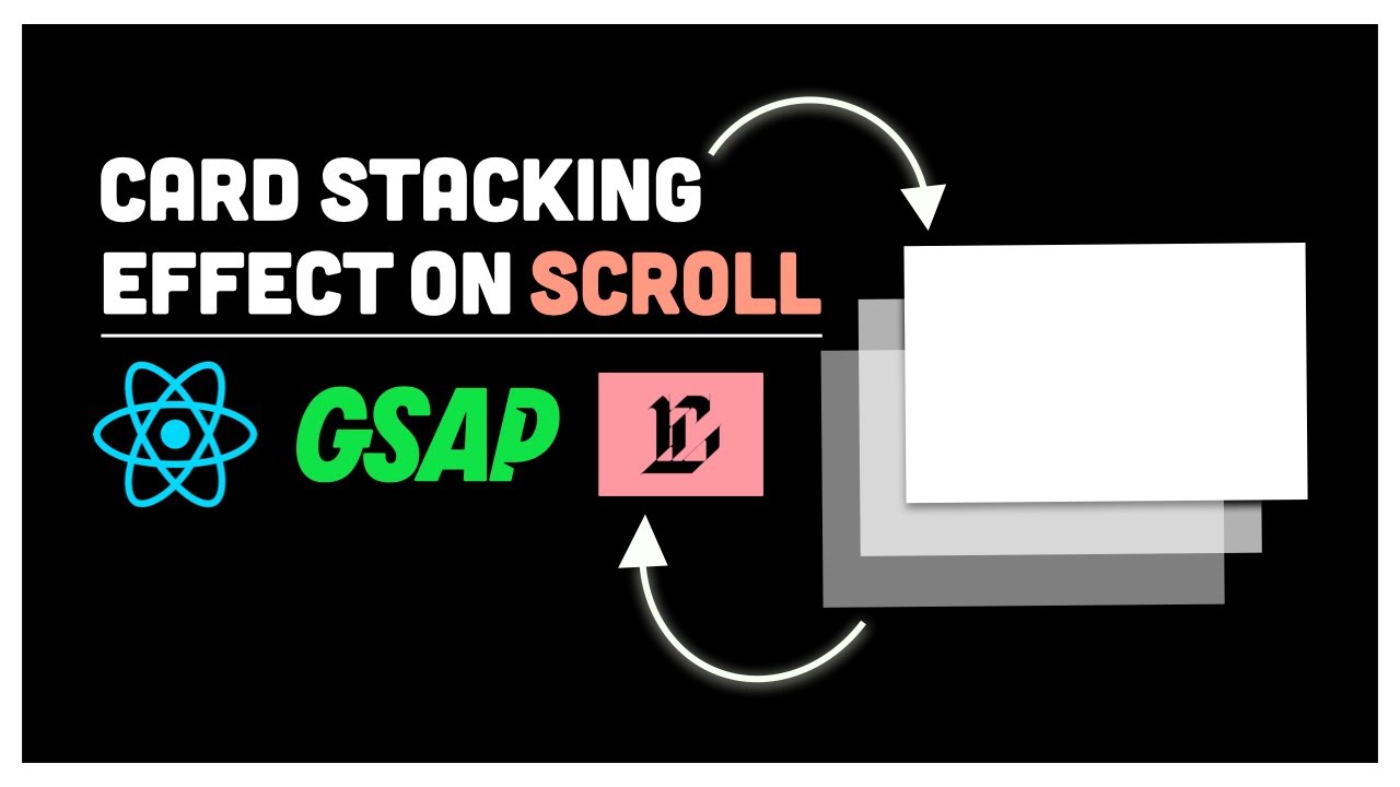 How to build a stacking card effect on scroll in React (GSAP + Lenis)