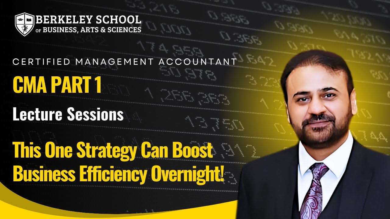 Operational Efficiency, JIT, TOC & Process Improvement Tools | Musa Shaikh | CMA | Berkeley School