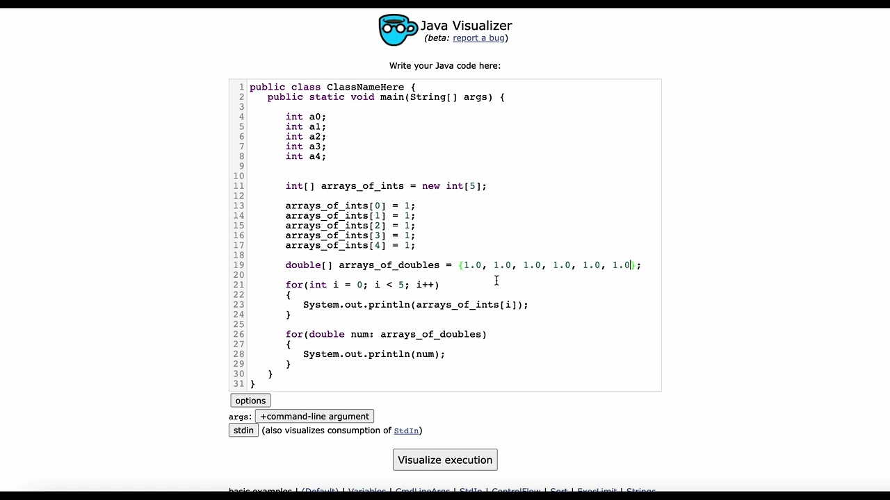 JAVA - 1D - ARRAY - LESSON 1