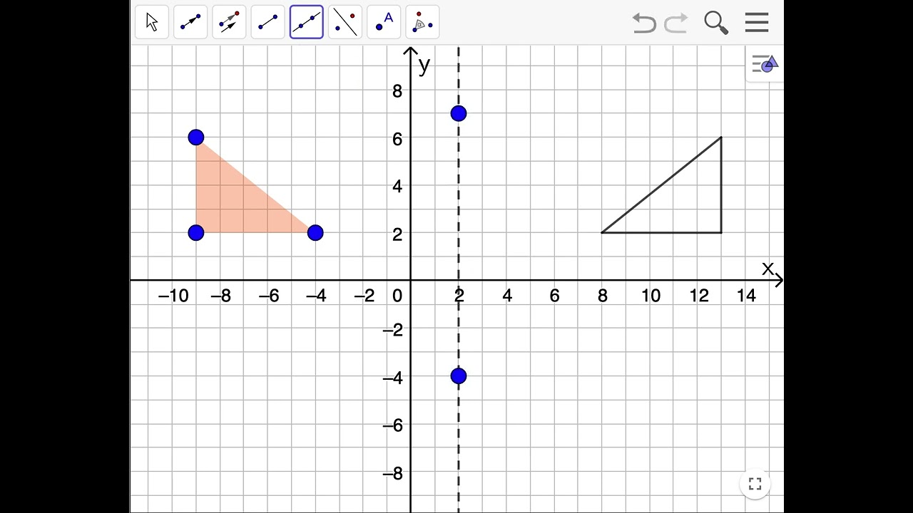 How to Reflect About a Line in GeoGebra