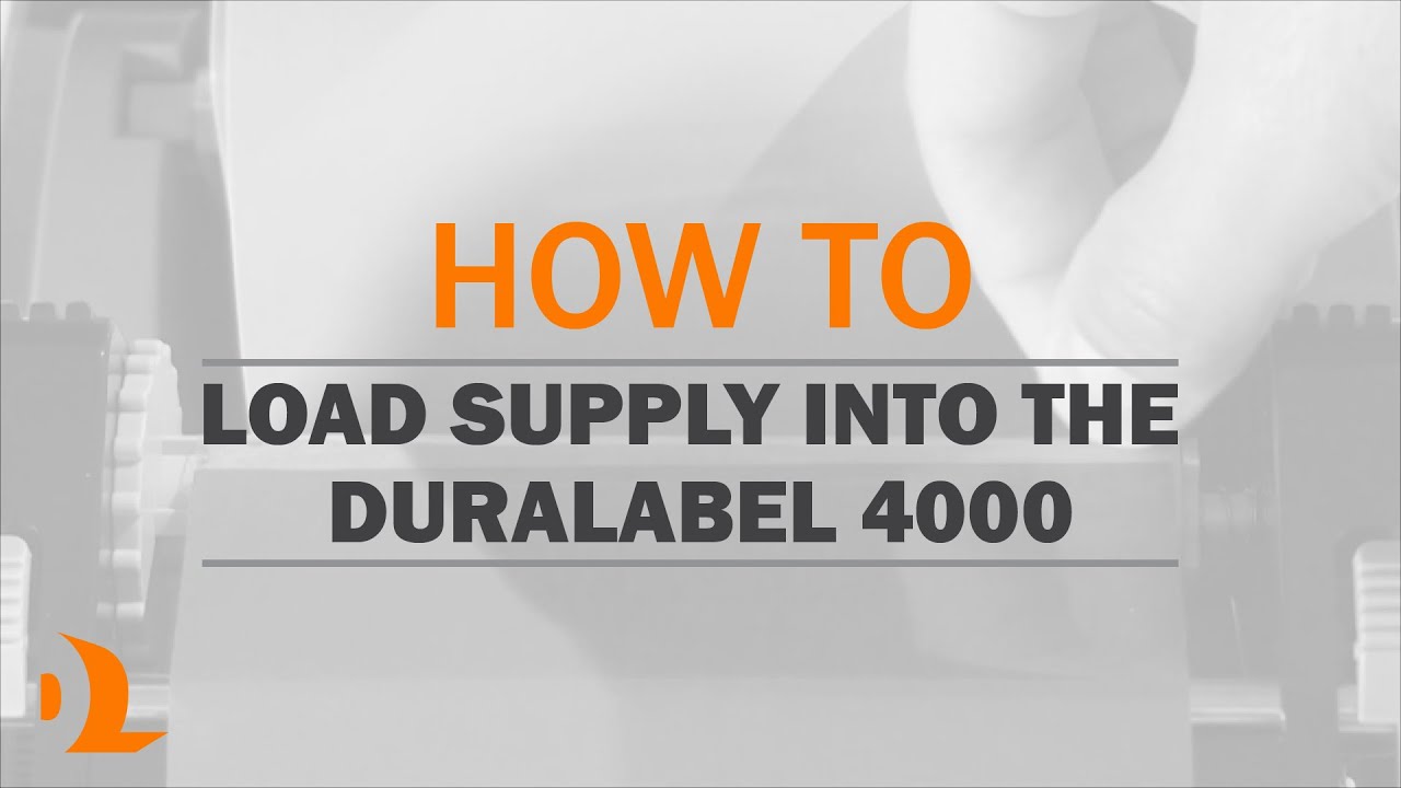 Loading Supply in the DuraLabel 4000