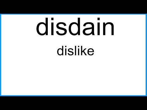disdain meaning | Vocabulary for Kids | Children's Dictionary | Learn English Vocabulary