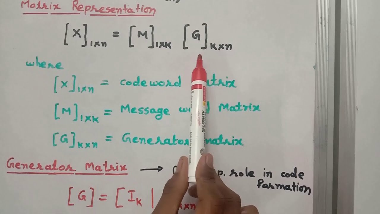 Linear Block Codes (Part 1) | Lecture 16| Information Theory & Coding Technique| ITCCN