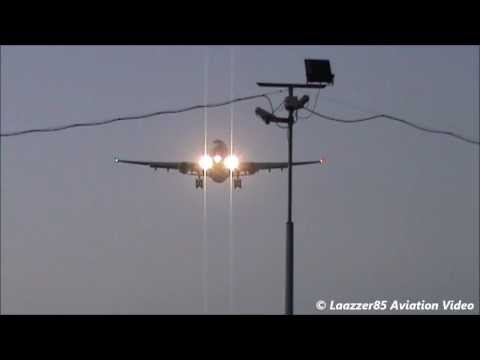 Alitalia Airbus A330-200 / Landing @ Rome Fiumicino Airport (FCO/LIRF) RWY 34L