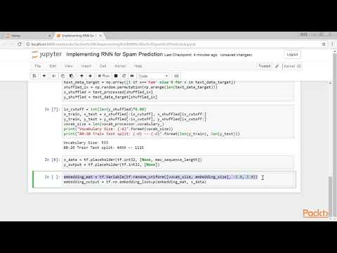 Learn TensorFlow for Neural Network Solutions Implementing RNN for Spam Prediction|packtpub com ...