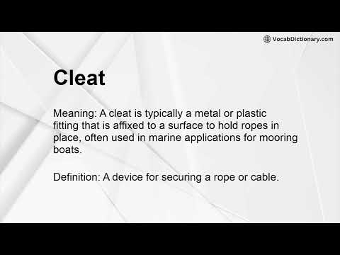 Cleat Meaning
