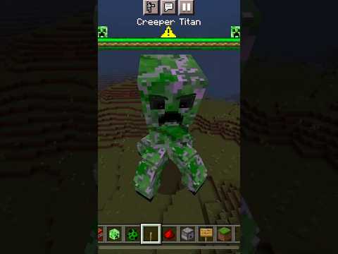 Creeper Titan!!! #minecraft #nomods