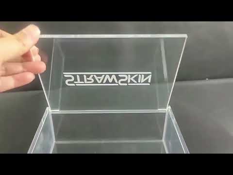 clear acrylic box with lid