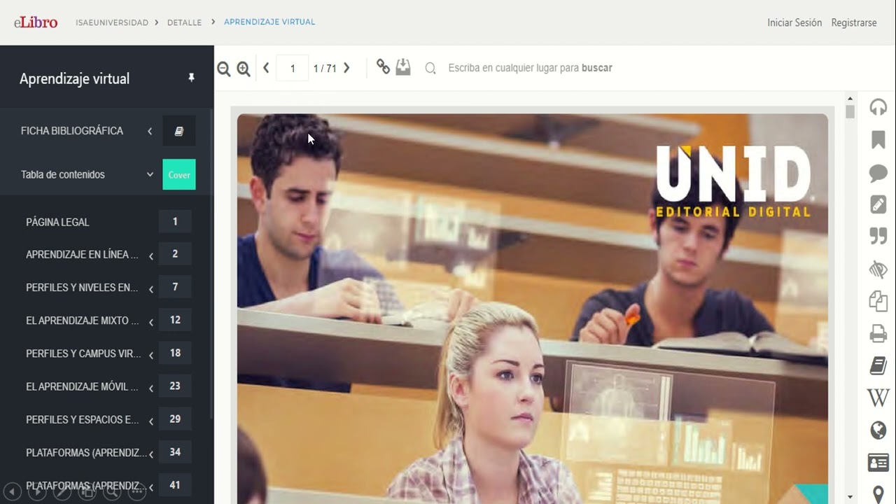Biblioteca Virtual eLibro ISAE Universidad