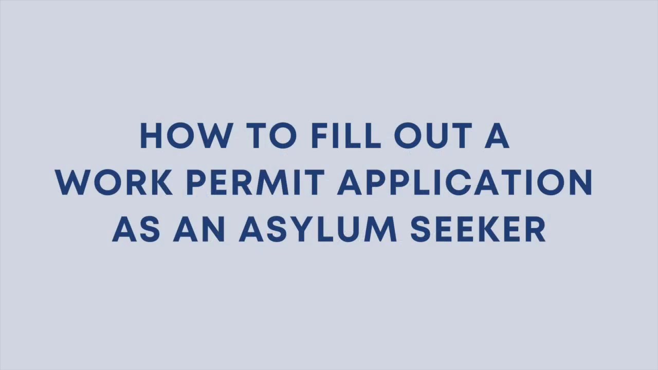 [OLD - SEE NEW LINK BELOW] How to apply for a work permit BY MAIL as an asylum seeker