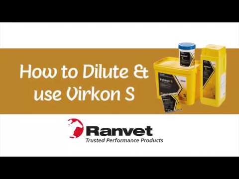 How to dilute and use Virkon S