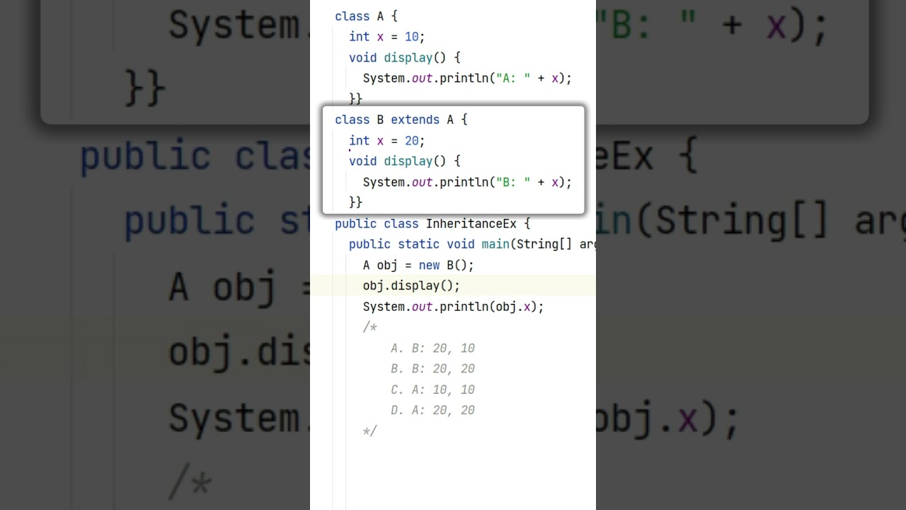 #370 Java Coding MCQ | Java Interview Question #shorts #java #coding