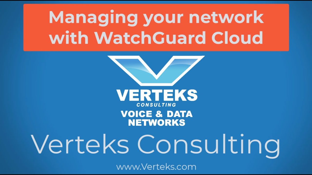 Managing your network with WatchGuard Cloud