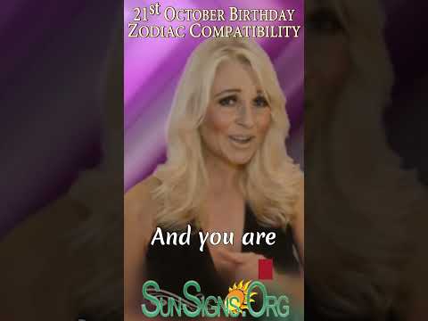 October 21 Birthday Zodiac Compatibility ♎️ Born On October 21-Happy Birthday | SunSigns.Org #shorts
