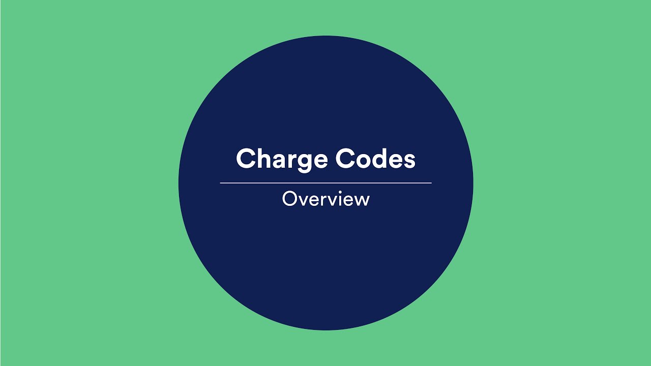 00 Charge Codes | Overview