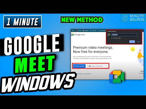 How to get google meet on windows 2024 + Install