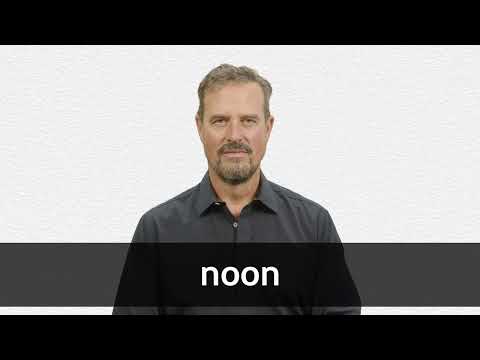 How to pronounce NOON in American English
