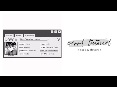 browser themed carrd tutorial — © crdais